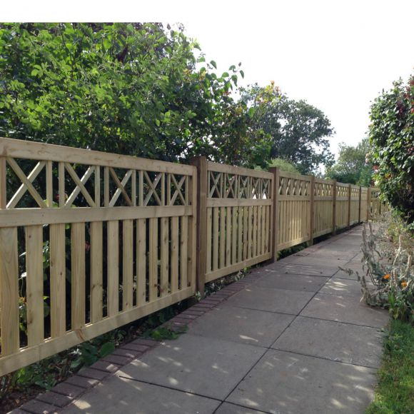 Elite Cross Top Panels | Decorative Home Fencing | Ringwood Fencing